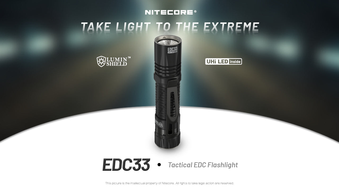 NITECORE EDC33 USB-C rechargeable Tactical EDC flashlight