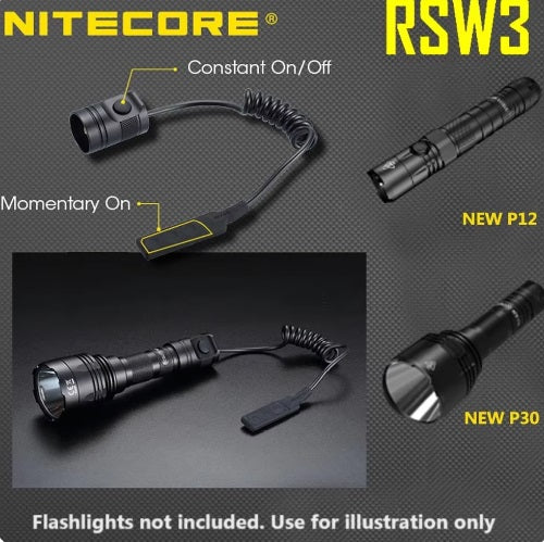 Nitecore RSW3 Remote Pressure Switch for NEW P12, MH12 v2, MH12S tacti