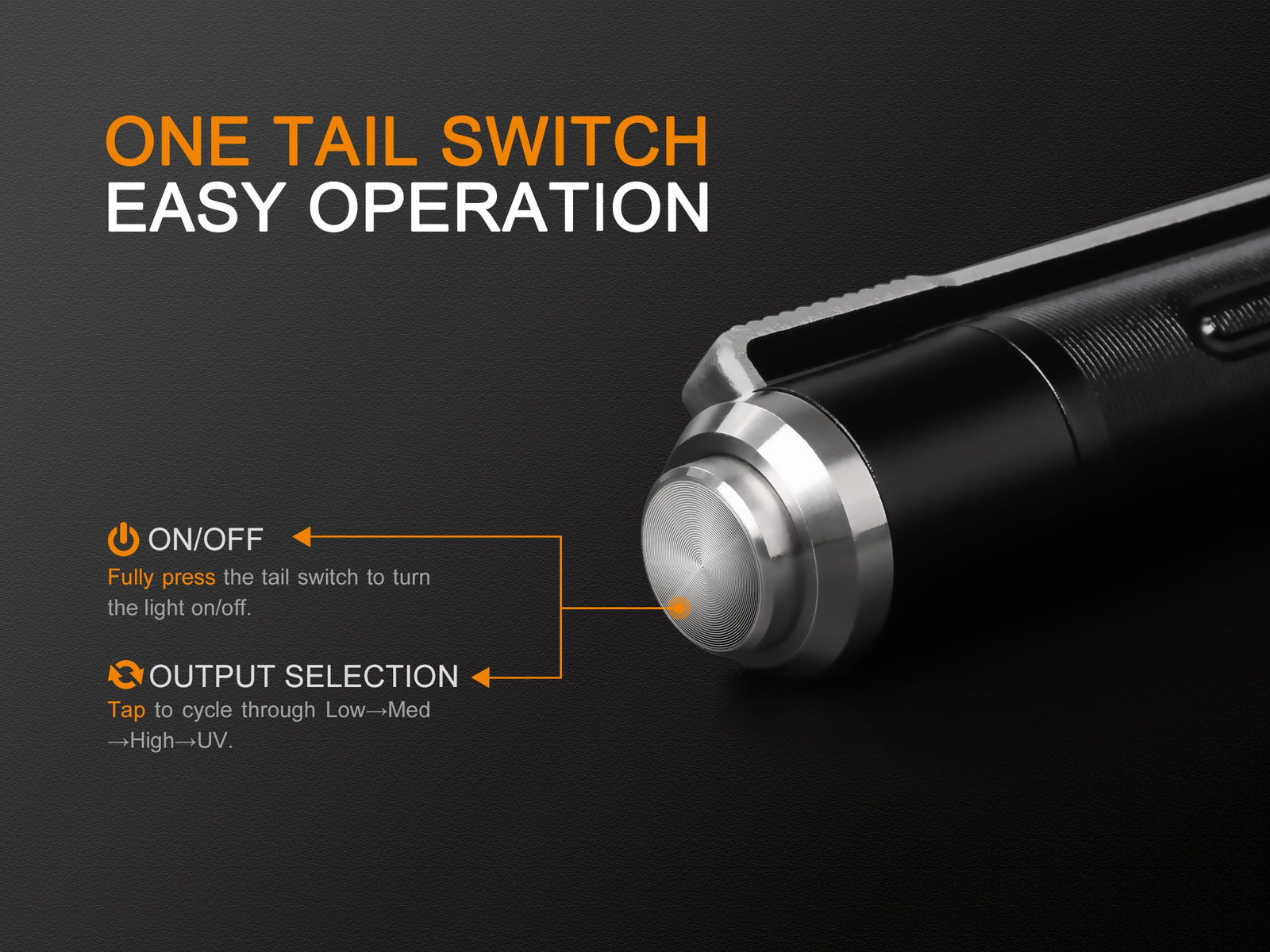 Fenix LD02 V2.0 Dual Lighting Sources Penlight in Warm White LED and U