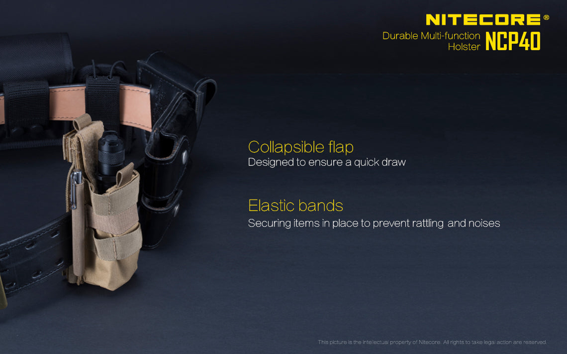 Nitecore NCP40 Flashlight / Pistol Mag Pouch in black